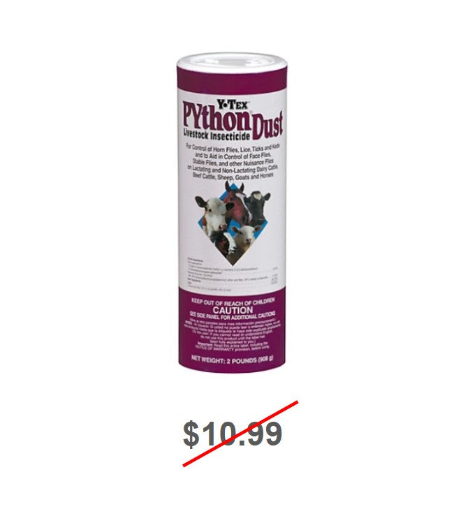 Python Dust, Livestock Insecticide, 2lb – CostPlus Pet Meds